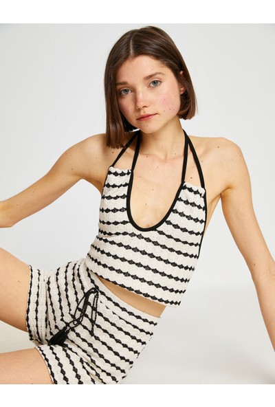 Koton Kadın Desenli Örme Şort