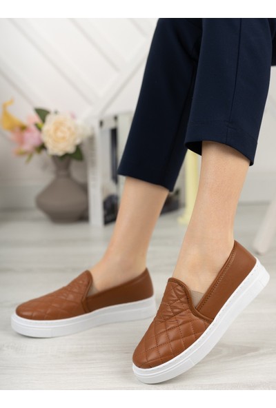 Spor Ayakkabı - Taba Kapitone - Ayakkabı Havuzu