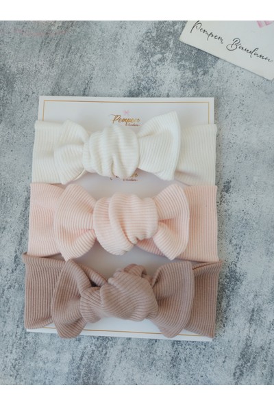 Kız Bebek Ribana Bandana 3 Lü Set Kız Bebek Ribana Bandana 3 Lü Set