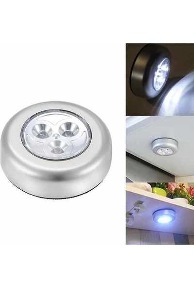 Gardrop - Çekmece - Dolap Köşe Aydınlatıcı Kablosuz Pilli LED Spot Mutfak Lamba Stick Gardrop - Çekmece - Dolap Köşe Aydınlatıcı Kablosuz Pilli LED Spot Mutfak Lamba Stick
