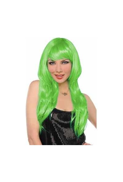 Uzun Peruk Saç - Yeşil Uzun Peruk Saç - Yeşil