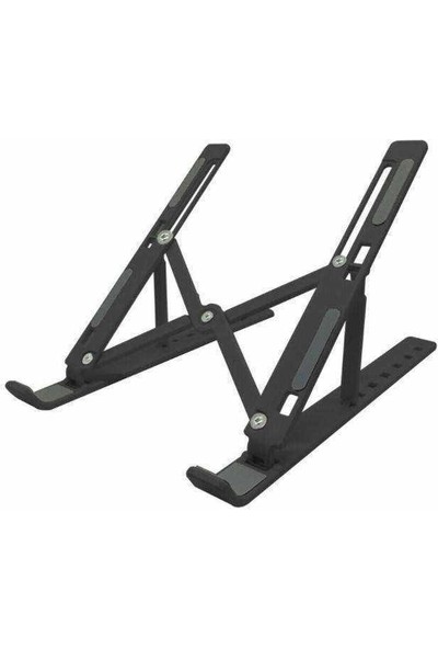 7 Kademeli Ayarlı Katlanabilir Laptop Tablet Standı Siyah 7 Kademeli Ayarlı Katlanabilir Laptop Tablet Standı Siyah