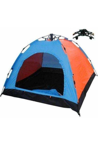Otomatik Kurulumlu Kamp Çadırı 4-5 Kişilik (200X200) Otomatik Kurulumlu Kamp Çadırı 4-5 Kişilik (200X200)