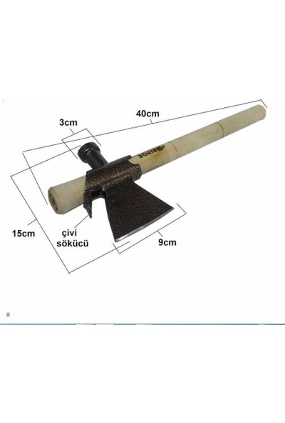 Rus Tipi Nacak Balta 800 Gr. 40 Cm. Rus Tipi Nacak Balta 800 Gr. 40 Cm.