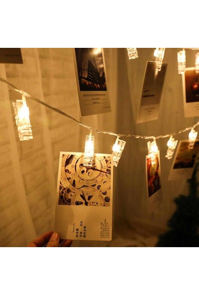 Işıklı Mandallı Fotoğraf Albümü 20LI