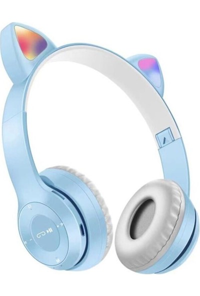 M247 Katlanabilir Kulak Üstü Kablosuz Bluetooth 5.0 Kedi Kulaklık Ledli M247 Katlanabilir Kulak Üstü Kablosuz Bluetooth 5.0 Kedi Kulaklık Ledli