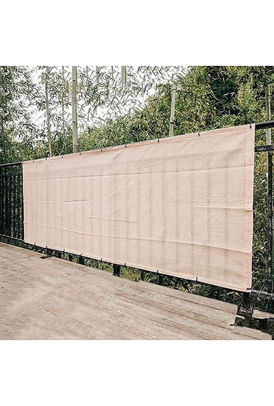 Bilgiç Çadır 1MTX5MT Balkon Demiri Filesi Krem Renk