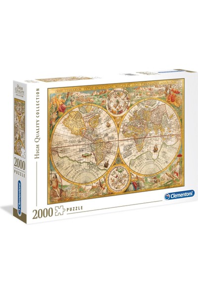 Clementoni 32557 Clementoni, Ancient Map, 2000 Parça Puzzle