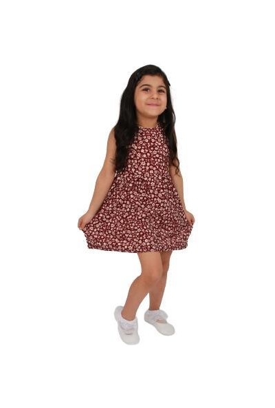 Sea Bubbles Çiçekli Kız Çocuk Elbise
