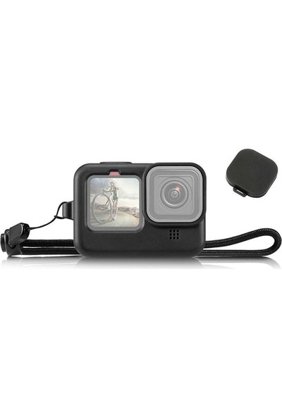 Zaffon Puluz Gopro HERO10 - Hero9 Için Silikon Koruma Kılıfı Lens Koruma Zaffon Puluz Gopro HERO10 - Hero9 Için Silikon Koruma Kılıfı Lens Koruma