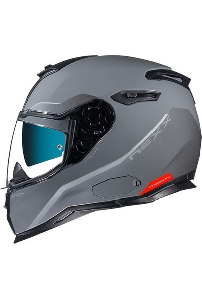 Nexx SX.100 Skyway Gri-Kırmızı Kask Nexx SX.100 Skyway Gri-Kırmızı Kask