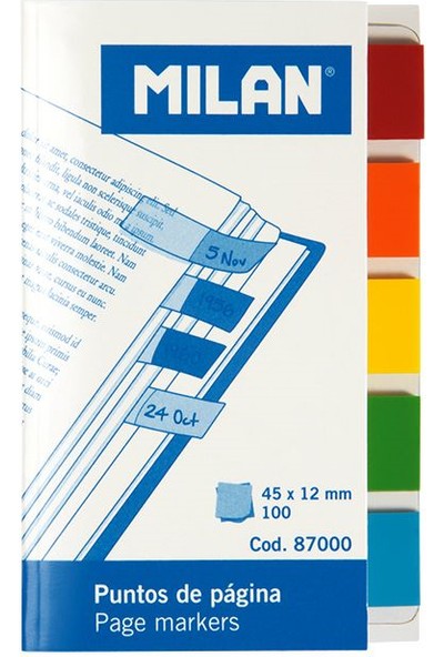 Mılan 87000 Transparent Yapışkanlı Ayraç 100'lü Mılan 87000 Transparent Yapışkanlı Ayraç 100'lü