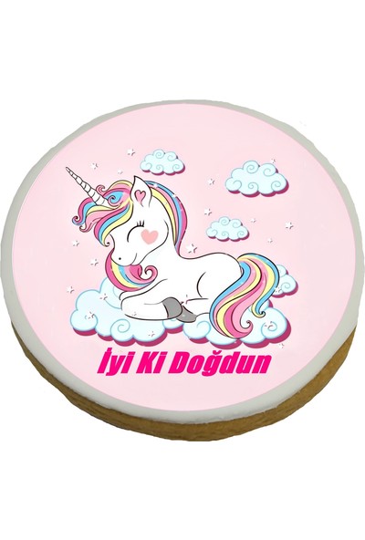 Pasta9 Resimli Kurabiye Unicorn Yenilebilir Jelatin Poşette Kurdelalı 15 Adet Pasta9 Resimli Kurabiye Unicorn Yenilebilir Jelatin Poşette Kurdelalı 15 Adet