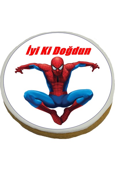 Pasta9 Resimli Kurabiye Spidermen Yenilebilir Jelatin Poşette Kurdelalı 15 Adet Pasta9 Resimli Kurabiye Spidermen Yenilebilir Jelatin Poşette Kurdelalı 15 Adet