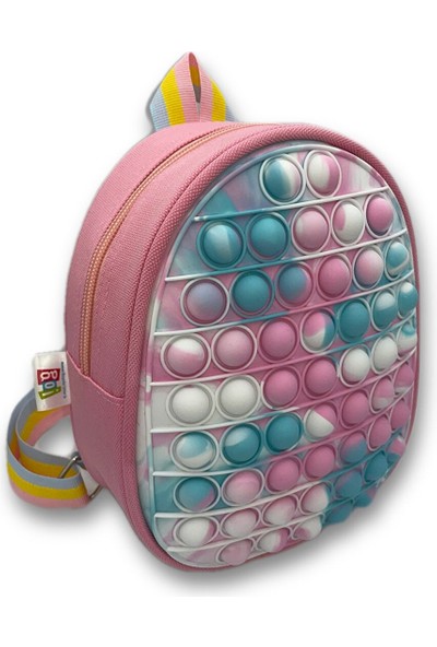 Pop It Çocuk Sırt Çantası Pudra Renk Popit Push Bubble Fidget Sırt Çantası Pop It Çocuk Sırt Çantası Pudra Renk Popit Push Bubble Fidget Sırt Çantası
