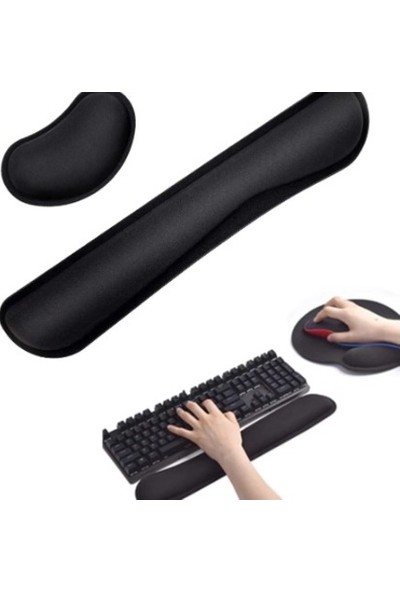 Aşınmaya Dayanıklı Bellek Köpük Klavye Mouse Pad Seti