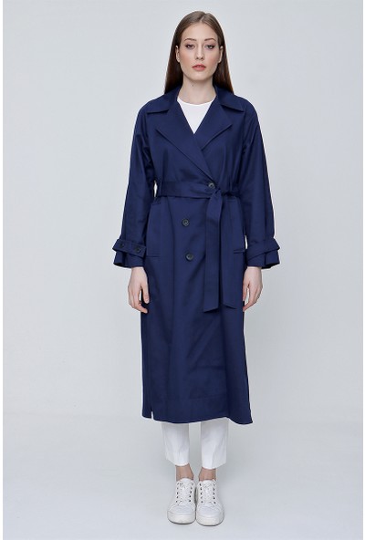 3606121 Kruvaze Kapama Klasik Trençkot