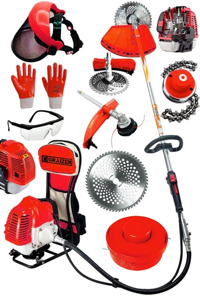 Graizer Alman Turbo K6001 Sırt Tipi Benzinli Motorlu Ot Çalı Tırpanı Çim Biçme Makinesi Graizer Alman Turbo K6001 Sırt Tipi Benzinli Motorlu Ot Çalı Tırpanı Çim Biçme Makinesi
