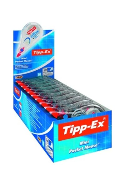 Tipp-Ex Mini Pocket Mouse Daksil Şerit Düzeltici 5 mm x 6 M (10 Adet) Tipp-Ex Mini Pocket Mouse Daksil Şerit Düzeltici 5 mm x 6 M (10 Adet)