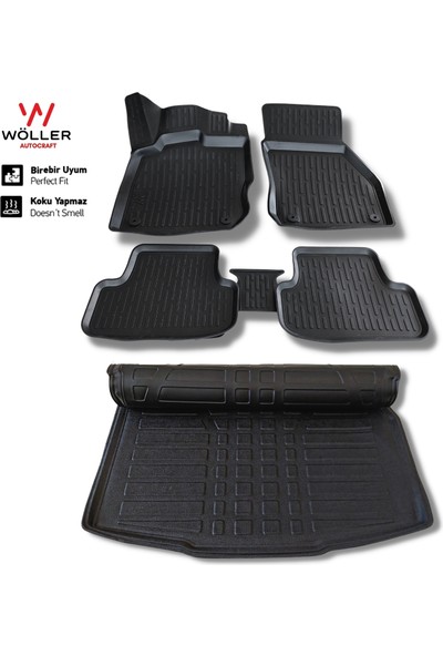 Wöller Vw Taigo Paspas Bagaj Havuzu Set 2022 Sonrası 3D Ultraflex Set Wöller Vw Taigo Paspas Bagaj Havuzu Set 2022 Sonrası 3D Ultraflex Set