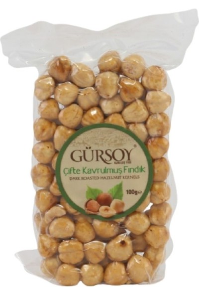 Gürsoy Çifte Kavrulmuş İç Fındık Vakum Paket 100 gr 2'li Gürsoy Çifte Kavrulmuş İç Fındık Vakum Paket 100 gr 2'li