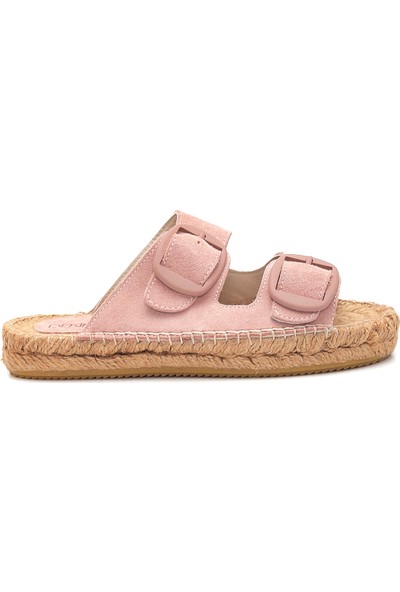 Derimod Kadın Deri Süet Terlik