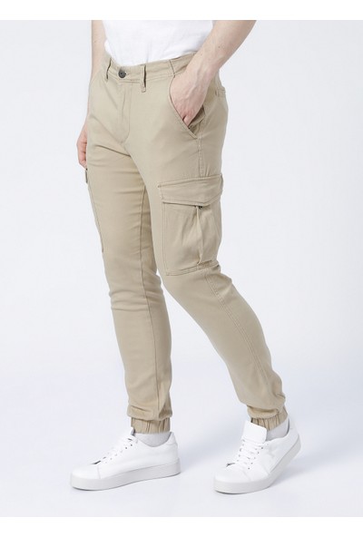 Jack & Jones 12190732_JJIMARCO Jjjoe Cuffed Normal Bel Düz Krem Erkek Kargo Pantolon Jack & Jones 12190732_JJIMARCO Jjjoe Cuffed Normal Bel Düz Krem Erkek Kargo Pantolon