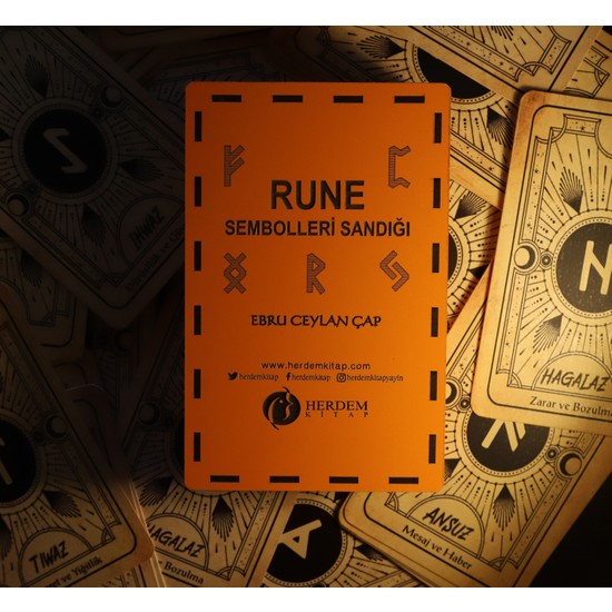 Rune Sembolleri Sandığı Ahşap Kutulu Kitabı ve Fiyatı