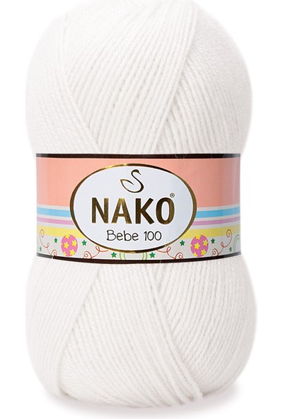 Nako Bebe 100 Beyaz 5 Adet 00208 Nako Bebe 100 Beyaz 5 Adet 00208
