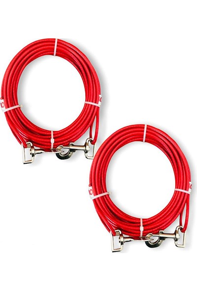 Lidersan Çelik Köpek Bahçe Bağlama Halatı 6 mm 10 Metre 2 Adet