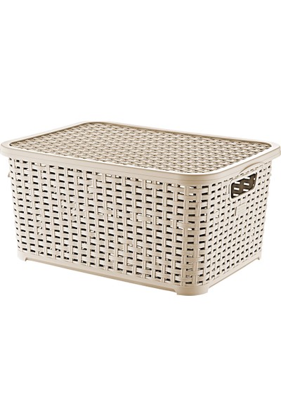 Emofom Çok Amaçlı Sepet 10 Litre Kapaklı Düzenleyici & Organizer Emofom Çok Amaçlı Sepet 10 Litre Kapaklı Düzenleyici & Organizer