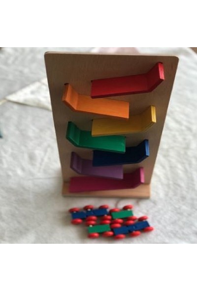 Toptan 55 Arabalı Kay Kay Ahşap Doğal