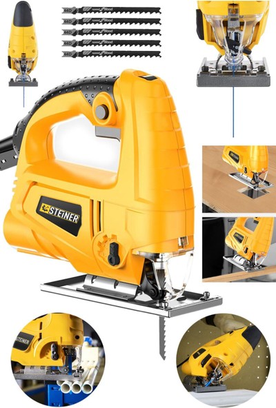 Steiner Alman 4000 W Sjs Metal Şanzuman 6 Kademe Devirli Bakır Sargılı Dekupaj Testere Makinesi