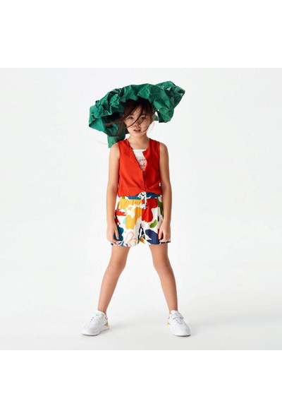 P-003461 (Nk 32503) Kız Lets Go 2lı Bluz 4-8 Yaş