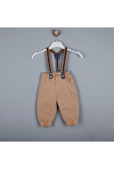 P-003589 (Ce 8014) Erkek Bebe Renkli Askılı Pantolon 6-36 Ay