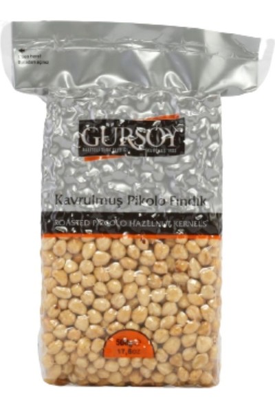 Gürsoy Kavrulmuş Pikolo Fındık Vakum Paket 500 gr 2'li Gürsoy Kavrulmuş Pikolo Fındık Vakum Paket 500 gr 2'li