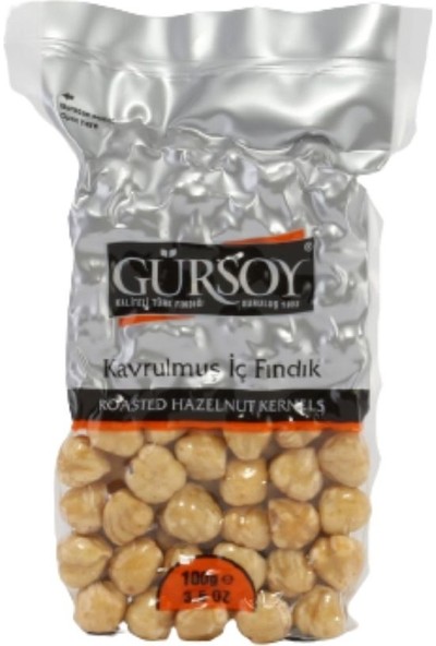 Gürsoy Kavrulmuş İç Fındık Vakum Paket 100 gr 2'li Gürsoy Kavrulmuş İç Fındık Vakum Paket 100 gr 2'li