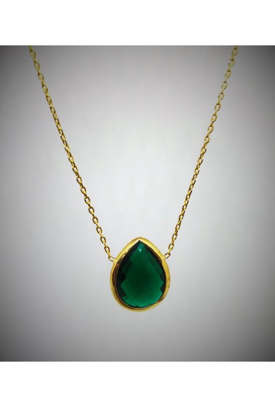 Orhan Güneş Gümüş Yeşil Kuvars Taşlı Gümüş Kolye Orhan Güneş Gümüş Yeşil Kuvars Taşlı Gümüş Kolye