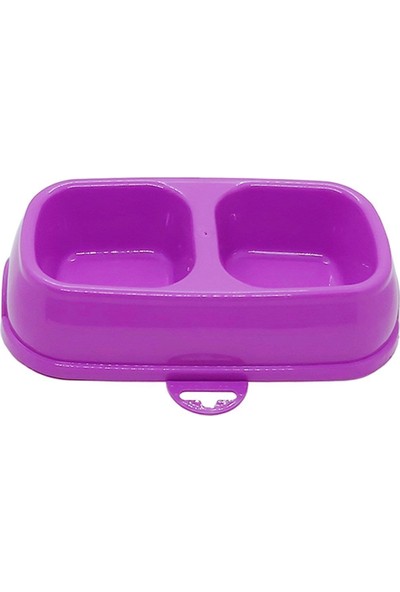 Çift Bölme Mama ve Su Kabı Büyük Boy