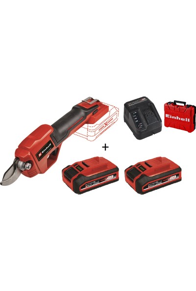 Einhell Ge-Ls 18 Li Akülü Budama Makası + 2*3 Ah Plus Akü Şarj Aleti ve Çanta