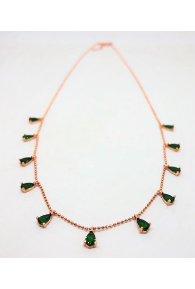 Orhan Güneş Gümüş Yeşil Kuvars Taşlı Gümüş Kolye Orhan Güneş Gümüş Yeşil Kuvars Taşlı Gümüş Kolye