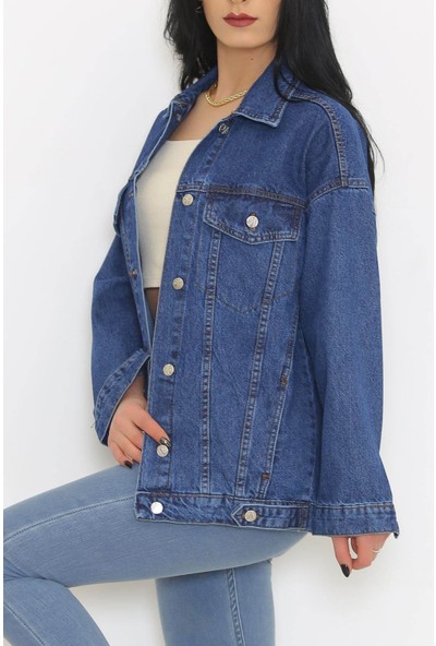 Bkmc Oversize Kot Ceket Koyumavi Bkmc Oversize Kot Ceket Koyumavi