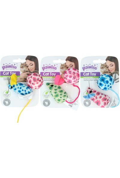 Pawise Simple Cat Peluş Oyuncak Top Fare
