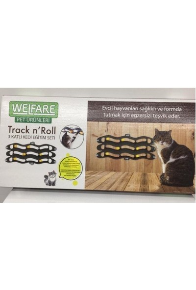 3 Kanallı Vantuzlu Kedi Oyun Tüneli