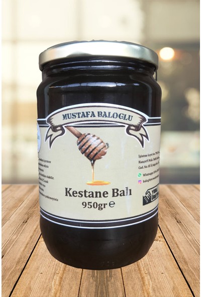 Mustafa Baloğlu Bal Ürünleri Artvin Kestane Balı 950 gr