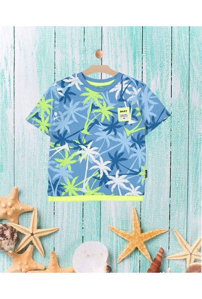 Tuffy Palmiye Baskılı Erkek Çocuk Tişört