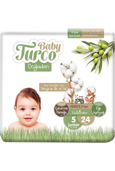 Baby Turco Bebek Bezi 5 Numara 5 x 24'lü