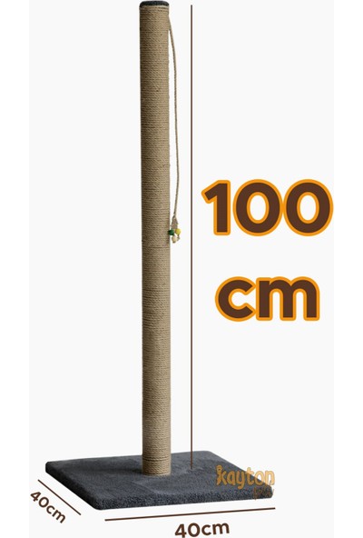 Kayton Kedi Tırmalaması 100CM Uzun Boy Tırmalama Tahtası