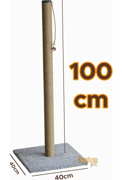 Kayton Kedi Tırmalaması 100CM Uzun Boy Tırmalama Tahtası