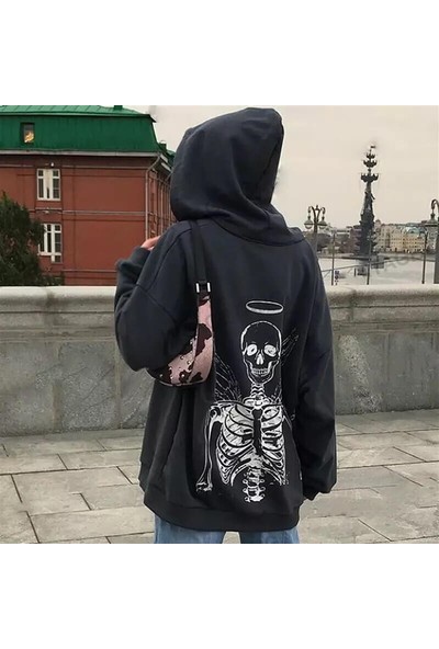 Gothic Angel Skeleton (Unisex) Kapşonlu